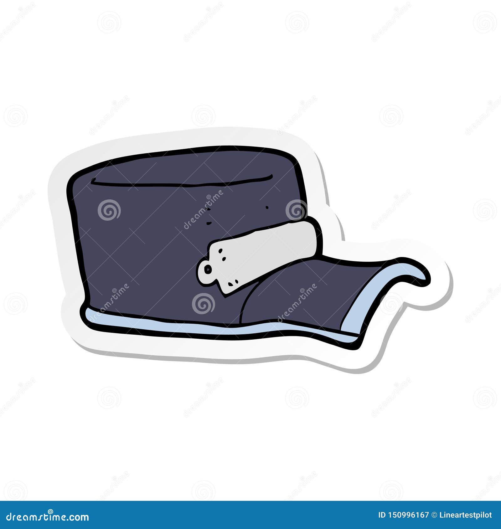 A Creative Sticker of a Cartoon Uniform Cap Stock Vector - Illustration ...