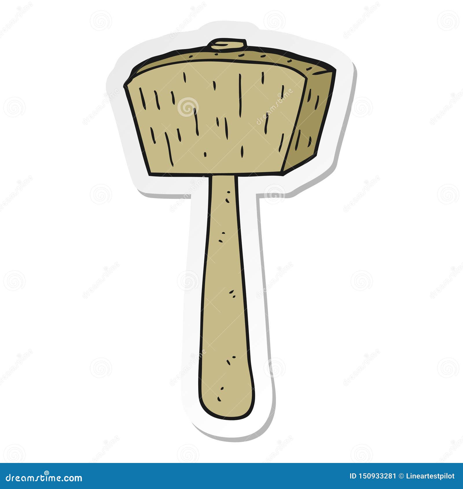 Mallet Clip Art Vector Illustartion Isolated | CartoonDealer.com #198289663