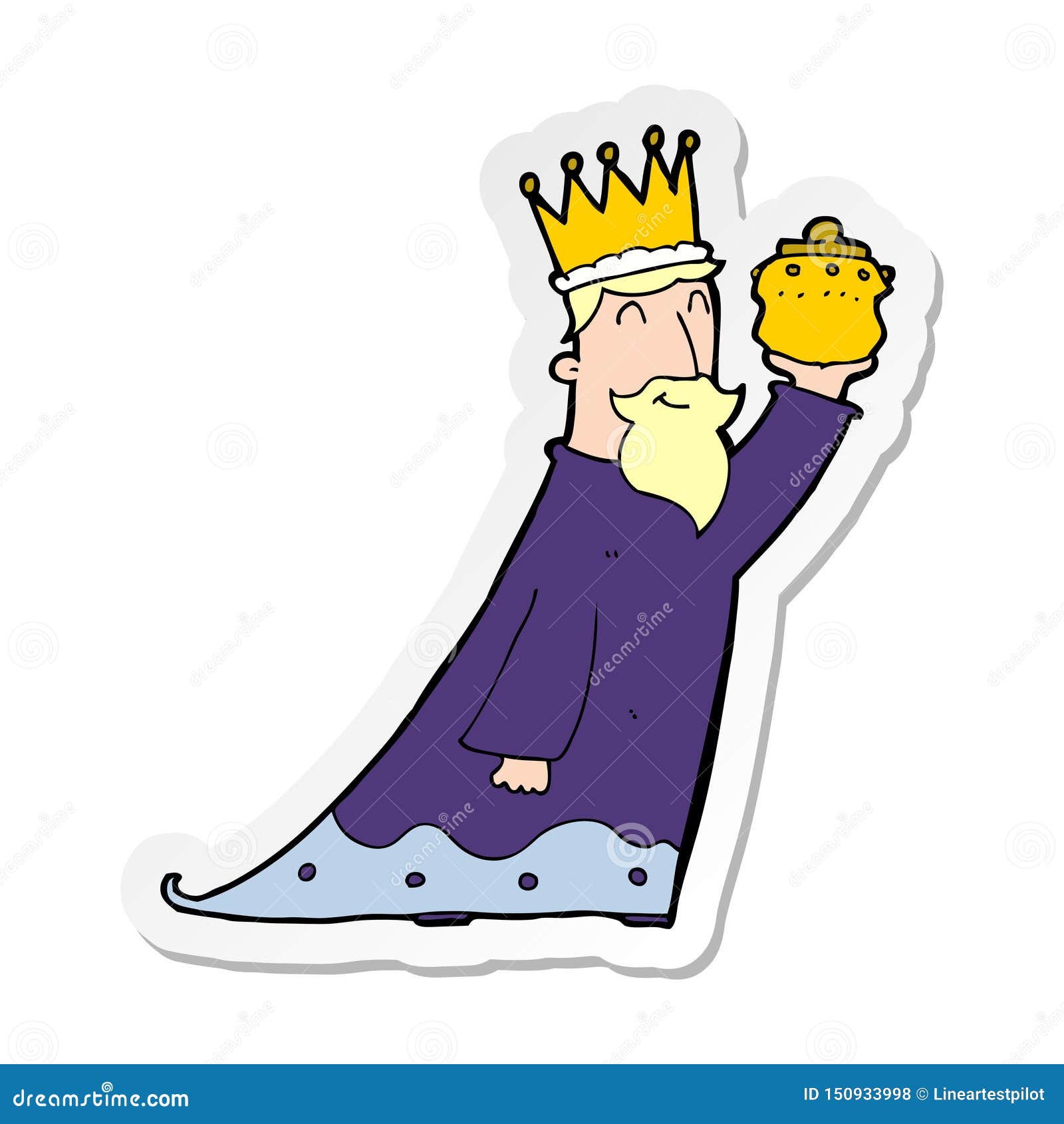 A Creative Sticker of a One of the Three Wise Men Stock Vector ...