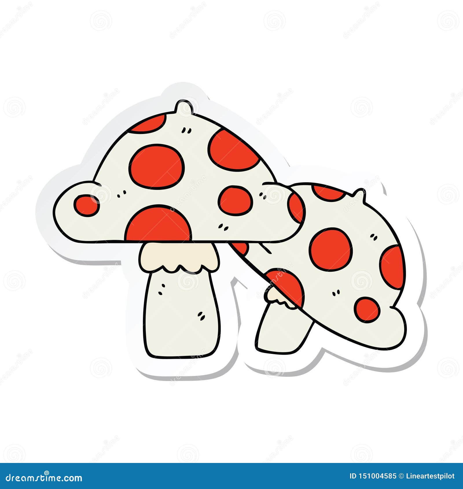 Cartoon Toadstools | CartoonDealer.com #38057169