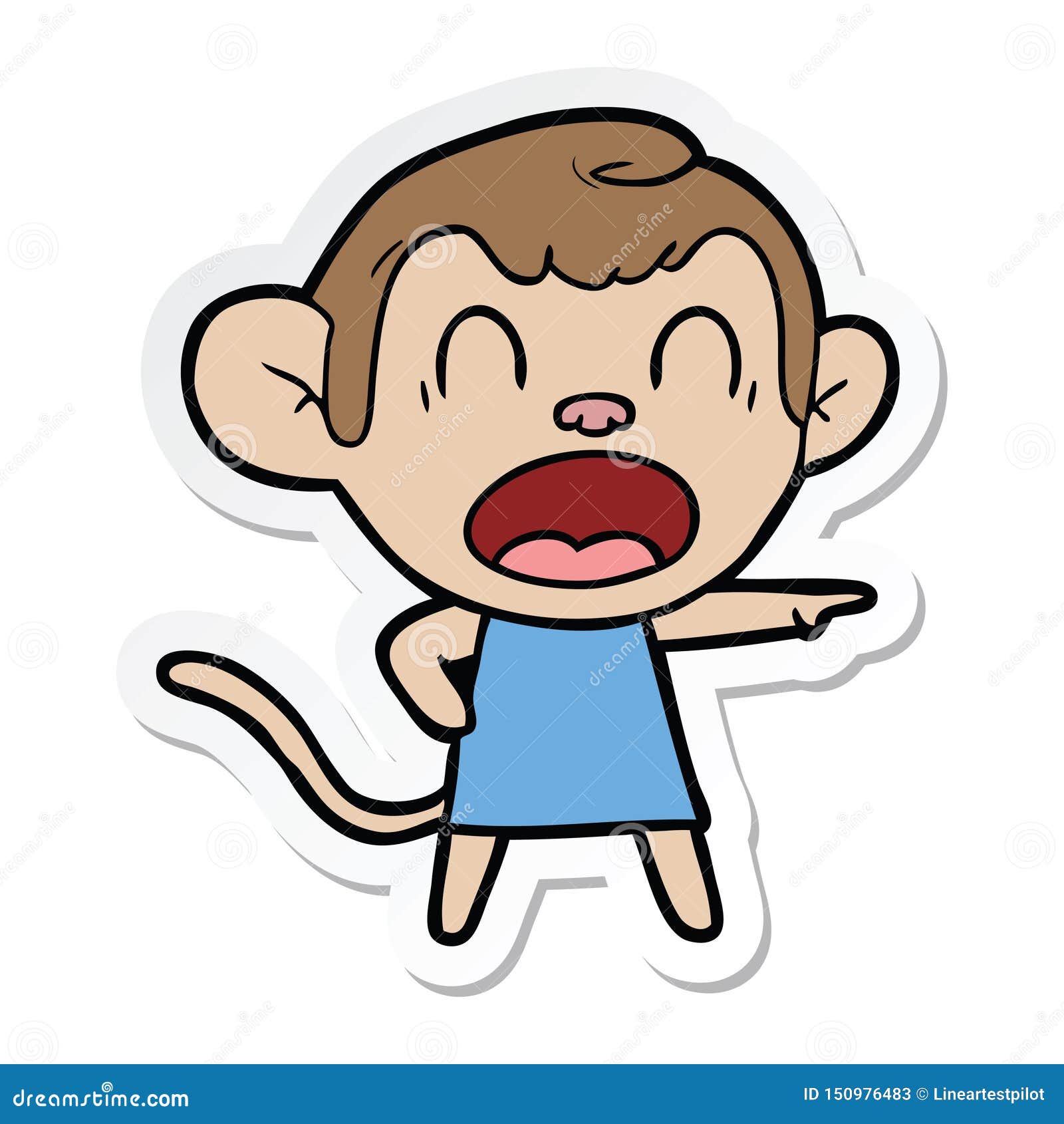 Shouting Man Cartoon Vector Illustration | CartoonDealer.com #57325828