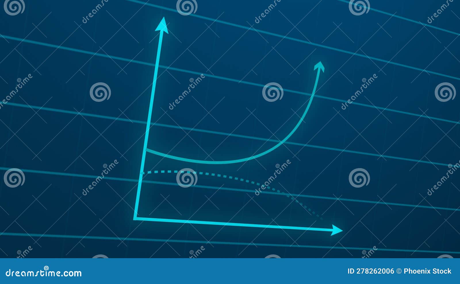 Creative Stock Exchange Graph Animation in High Resolution. Stock ...