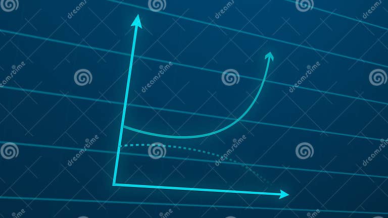 Creative Stock Exchange Graph Animation in High Resolution. Stock ...