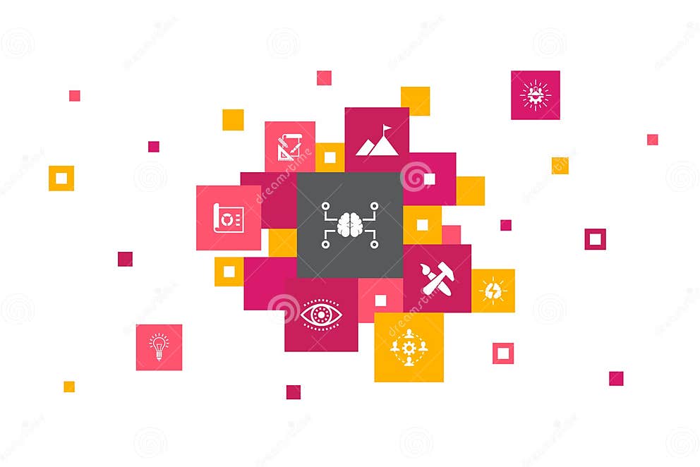 Creative Strategy Infographic 10 Steps Stock Vector - Illustration of ...