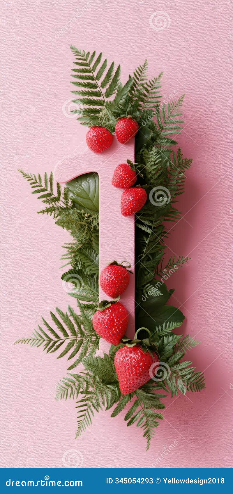 Creative Strawberry Floral Number One Design for Modern Decor Ideas ...