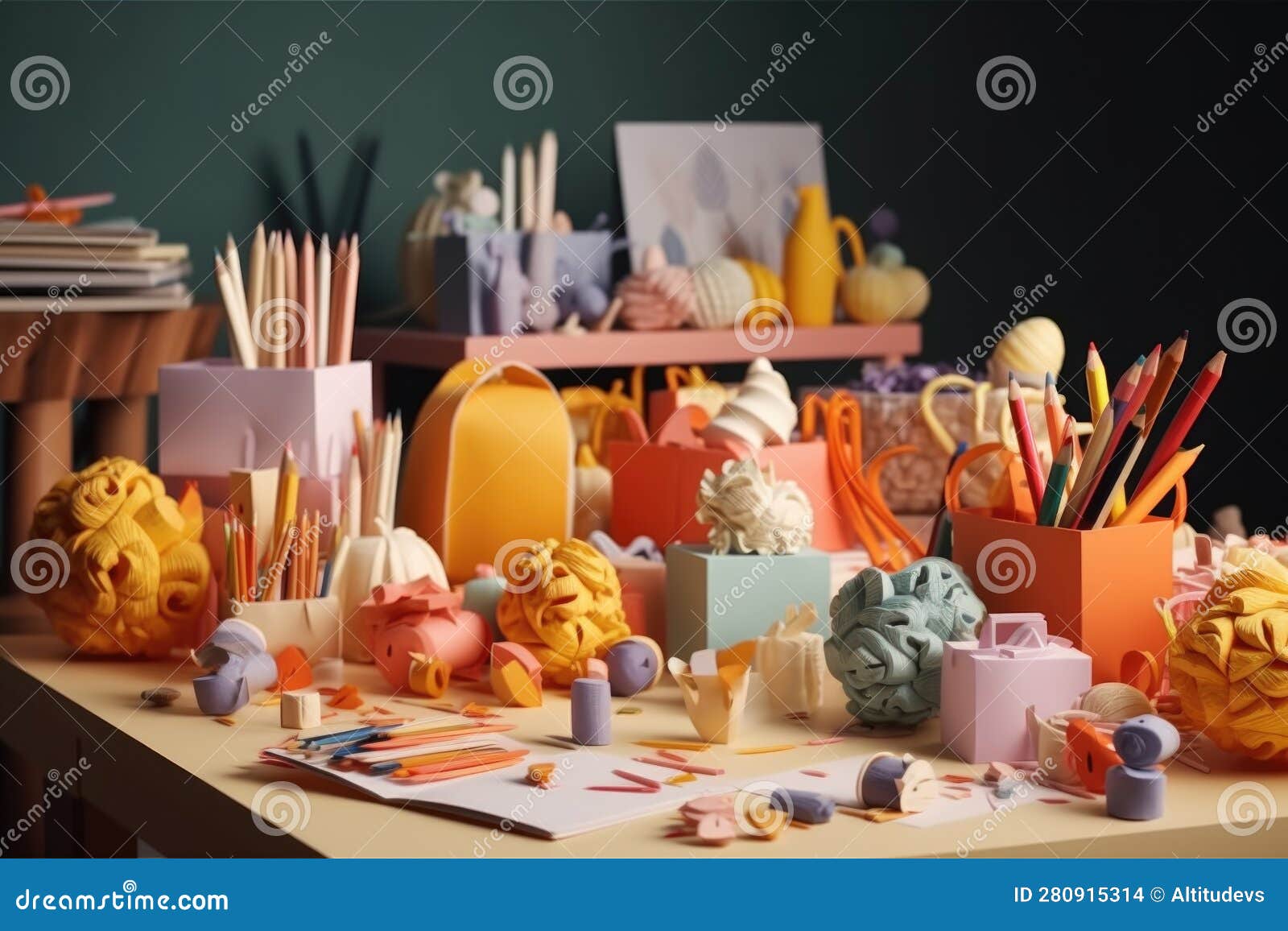 Creative Student, Drawing School Supplies into Imaginative and Fun ...