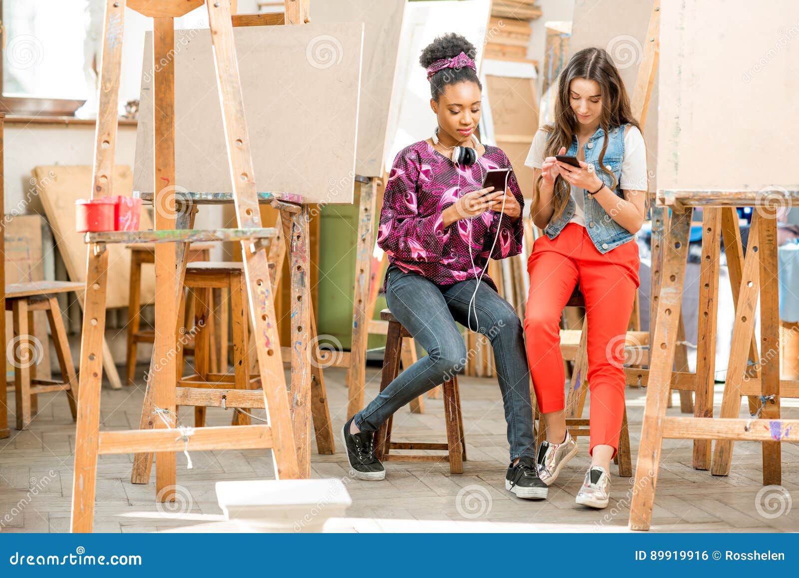 Creative Students during the Break at University Stock Photo - Image of ...