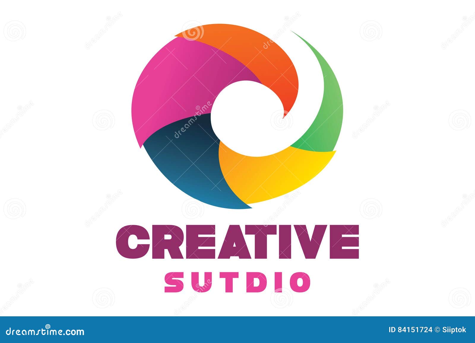 Creative studio logo stock vector. Illustration of circle - 84151724