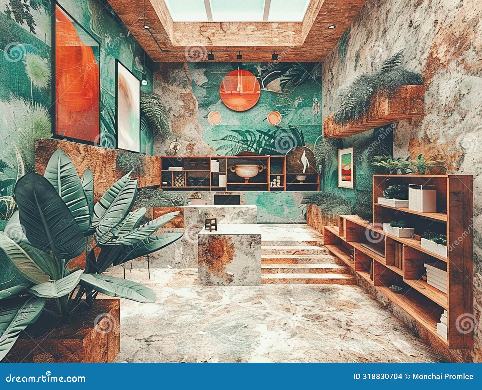 Creative Studio Space Where Design Teams Thrive among Extensive Plant ...