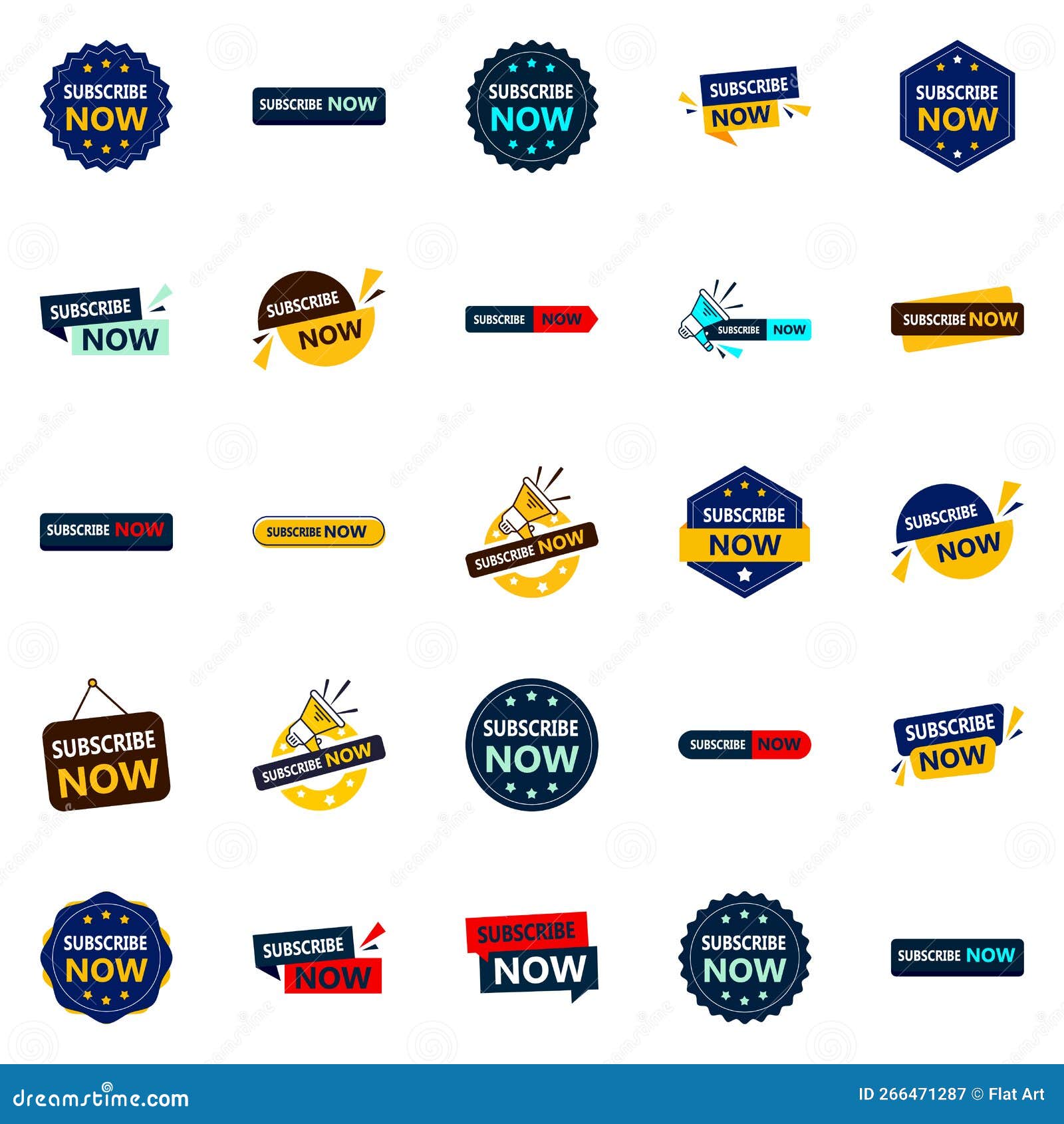 25 Creative Subscribe Now Banners for Websites and Social Media Stock ...