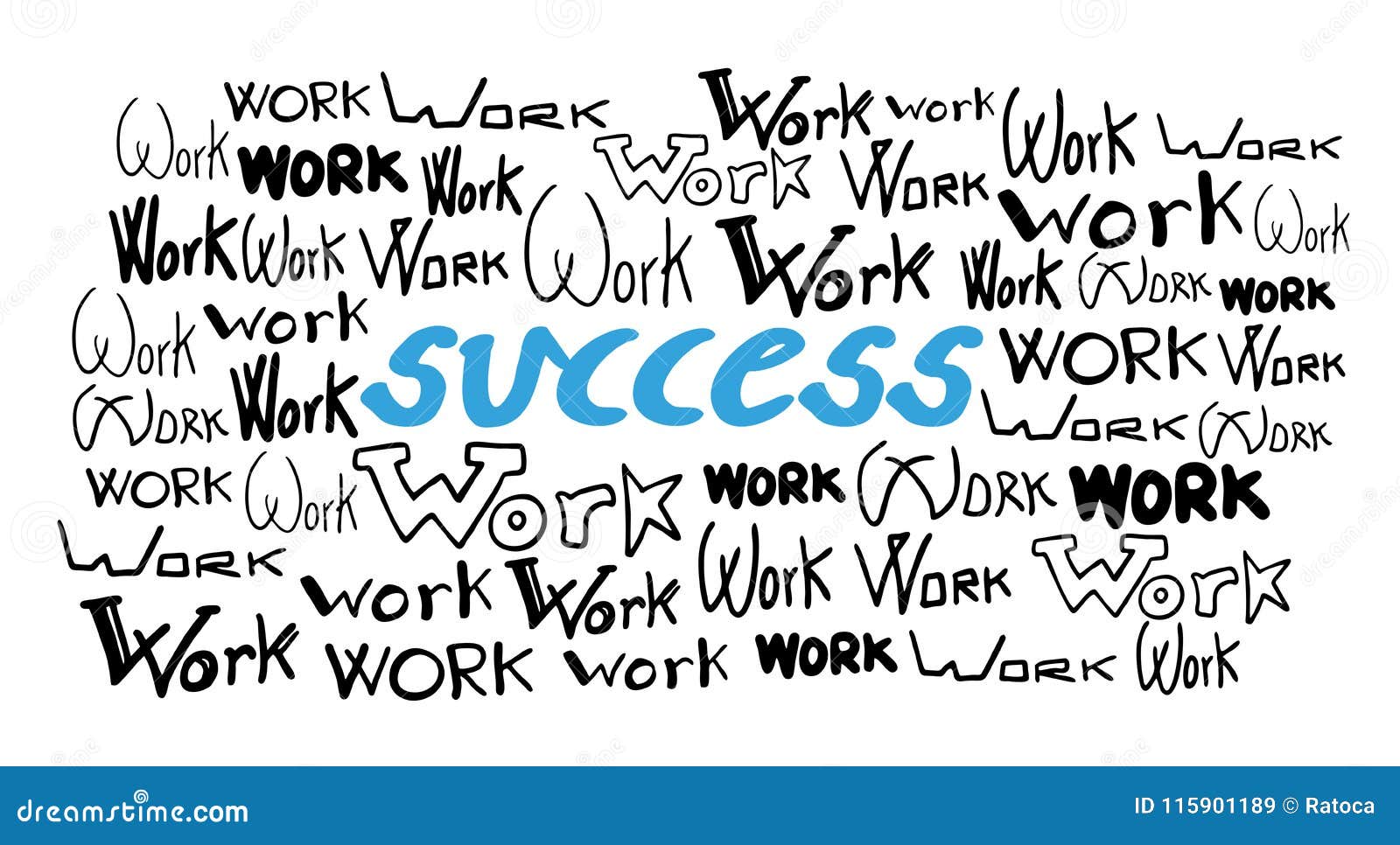 Creative success message stock vector. Illustration of font - 115901189