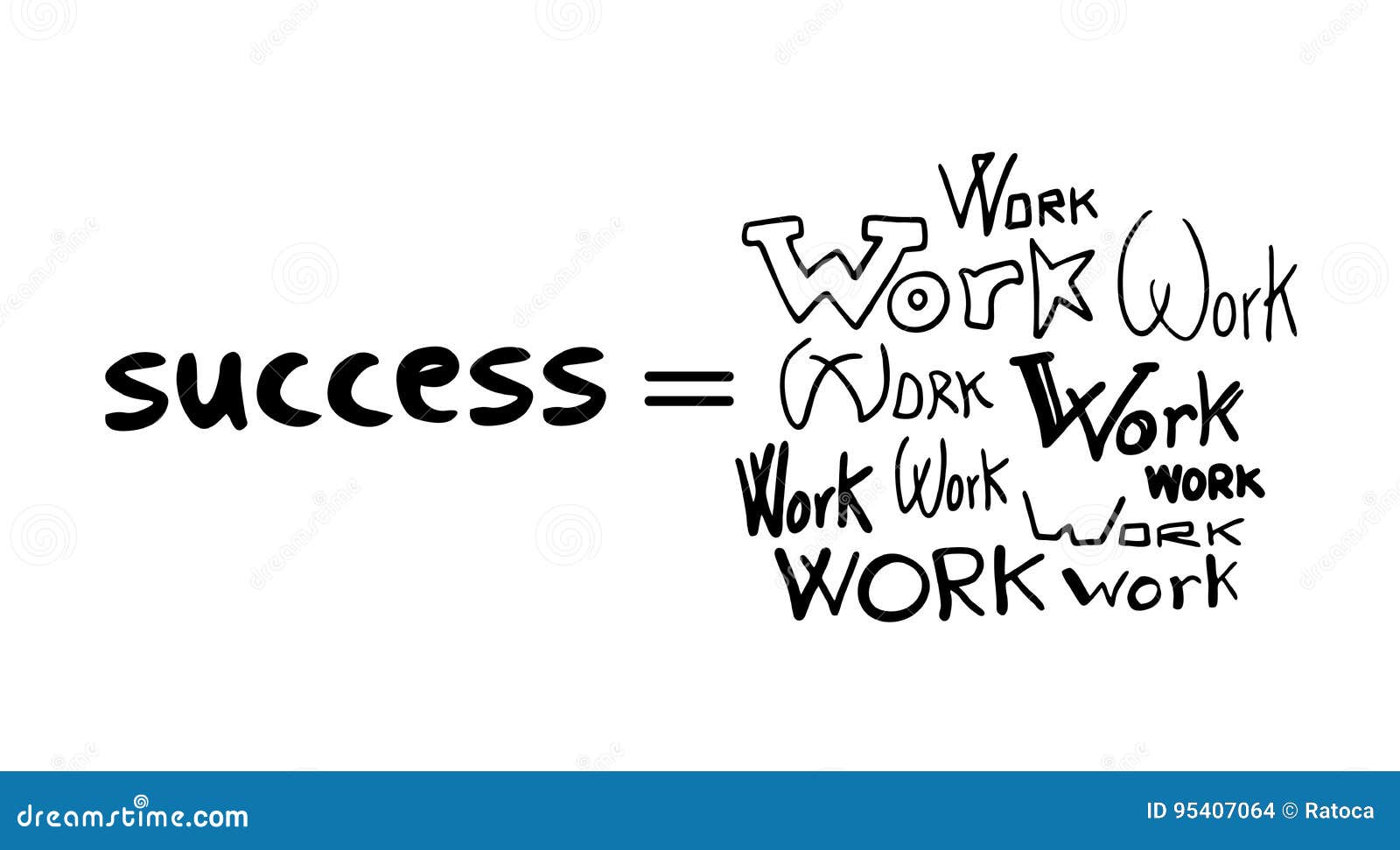 Creative success message stock vector. Illustration of design - 95407064