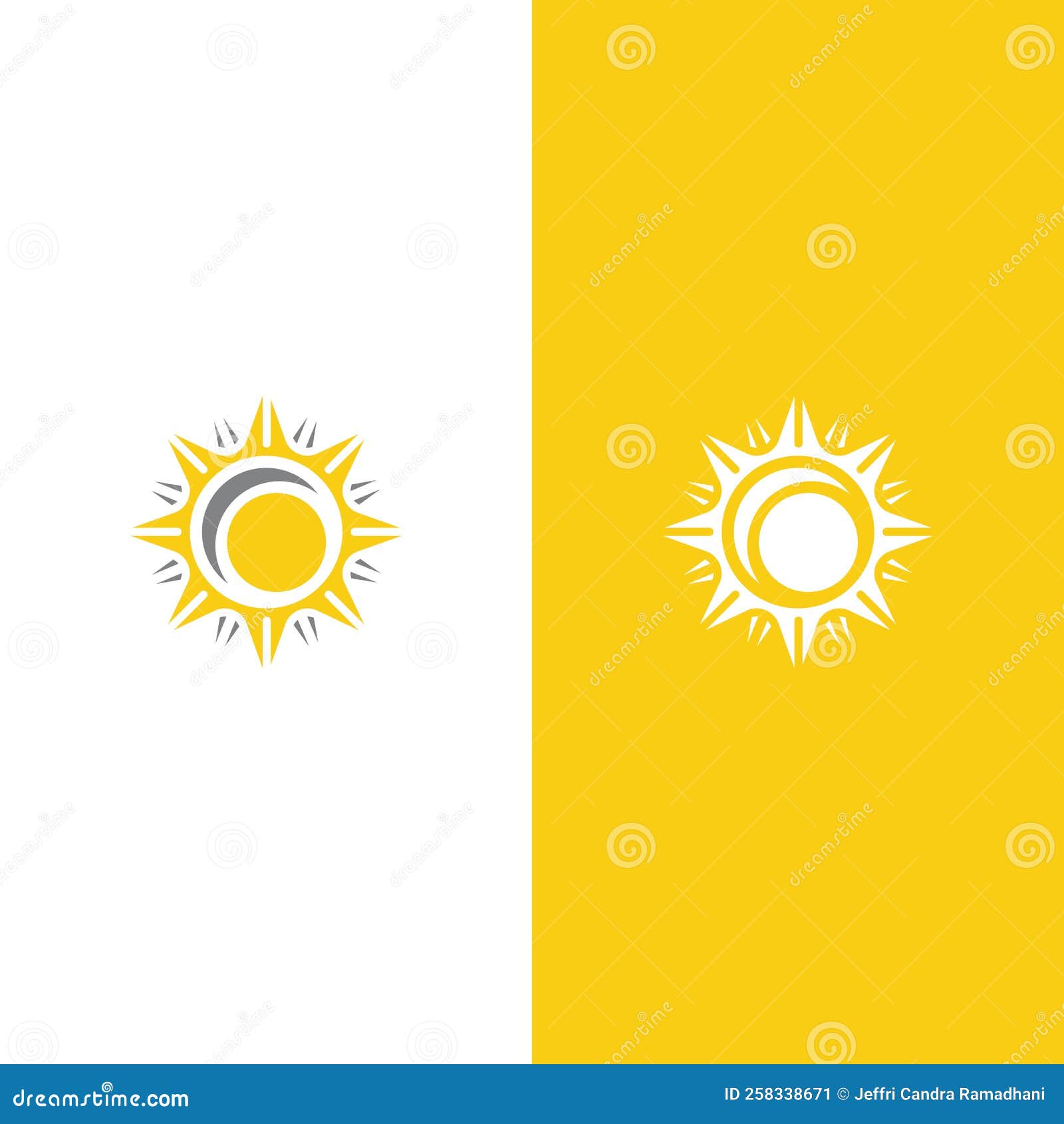 Creative Sun Concept Logo Illustration Stock Vector - Illustration of ...