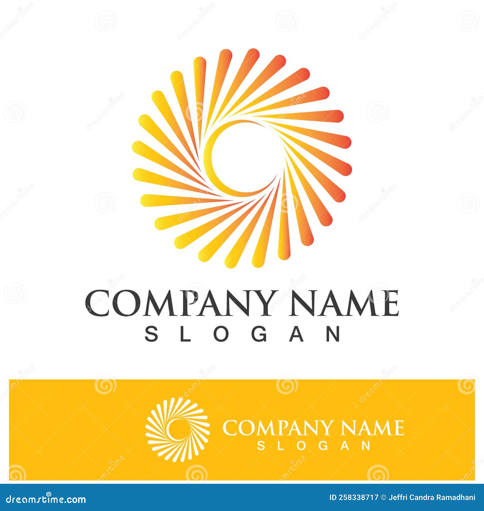 Creative Sun Concept Logo Illustration Stock Vector - Illustration of ...