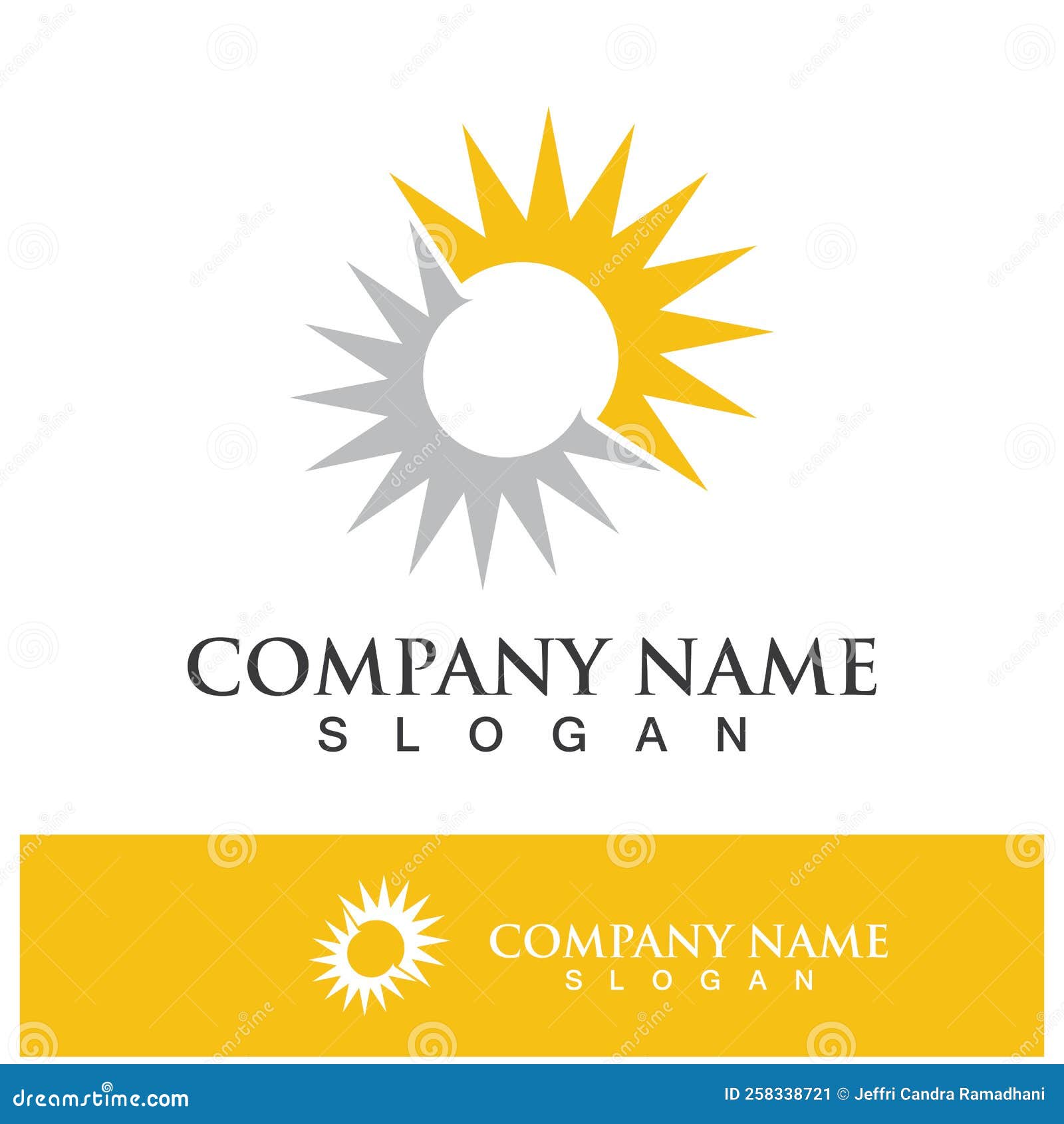 Creative Sun Concept Logo Illustration Stock Vector - Illustration of ...