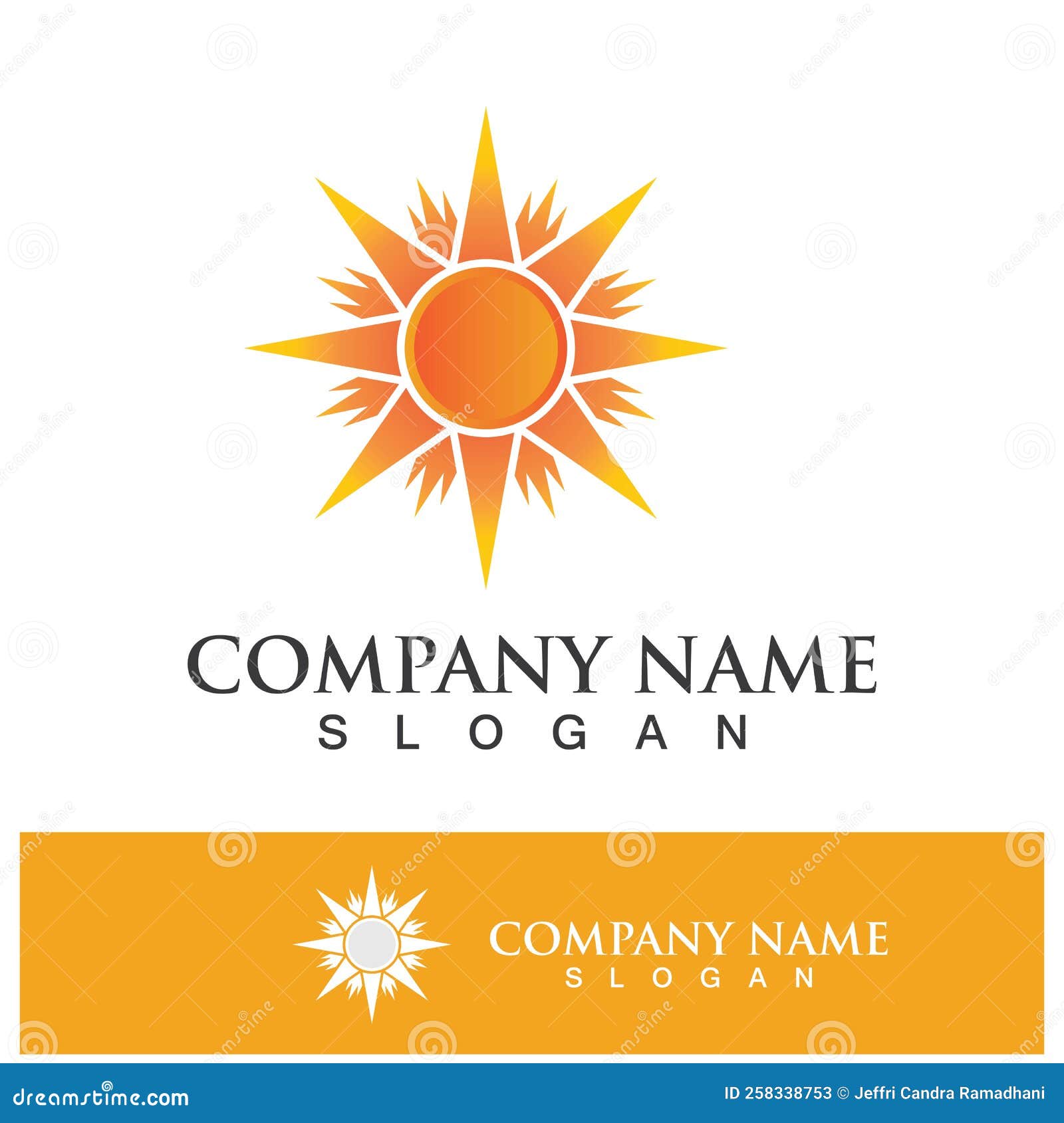 Creative Sun Concept Logo Illustration Stock Vector - Illustration of ...
