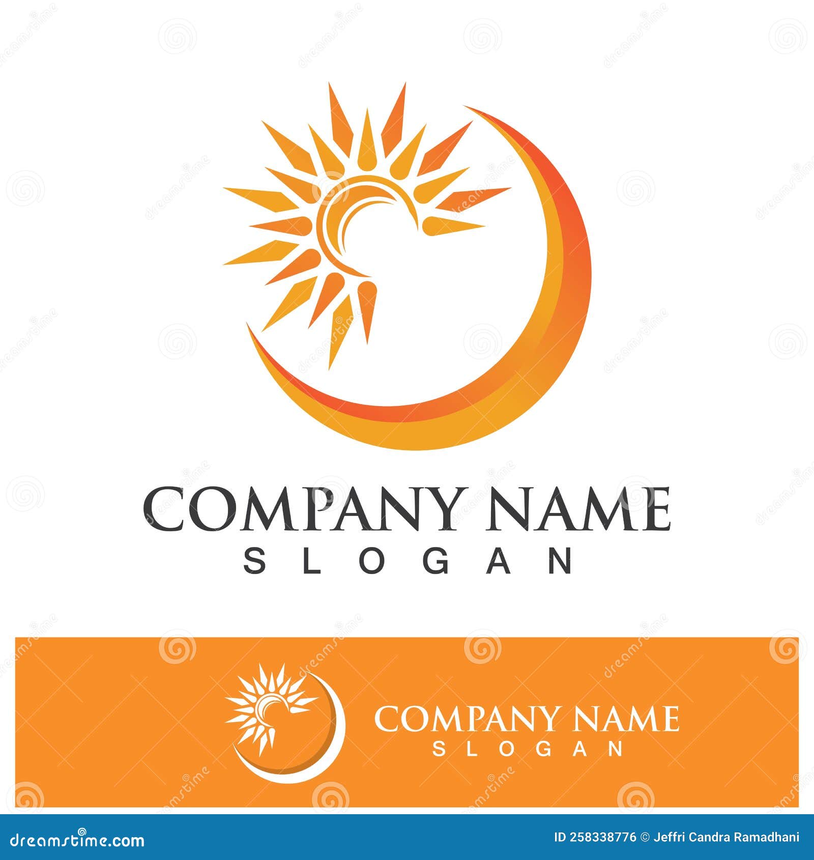 Creative Sun Concept Logo Illustration Stock Vector - Illustration of ...