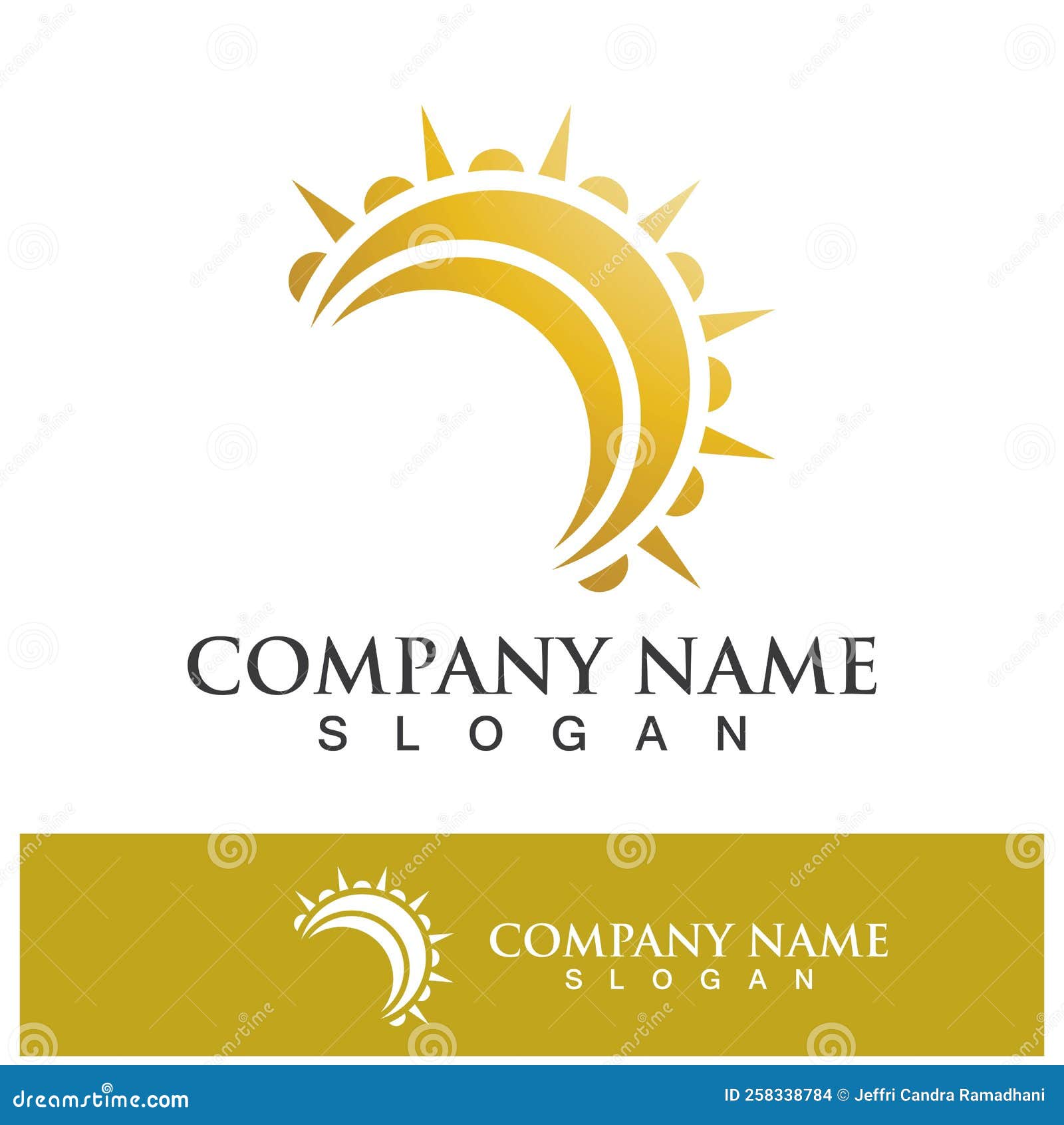 Creative Sun Concept Logo Illustration Stock Vector - Illustration of ...