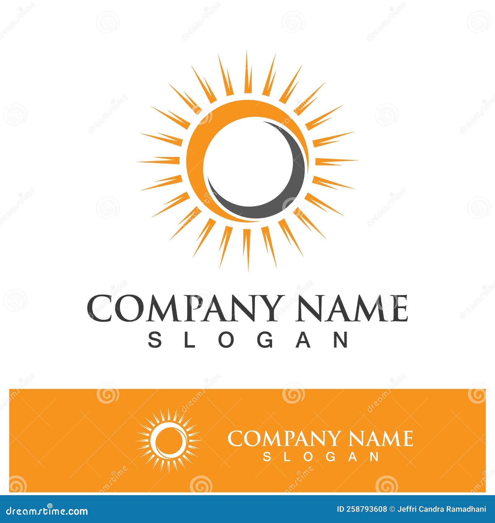 Creative Sun Concept Logo Illustration Stock Vector - Illustration of graphic, design: 258793608