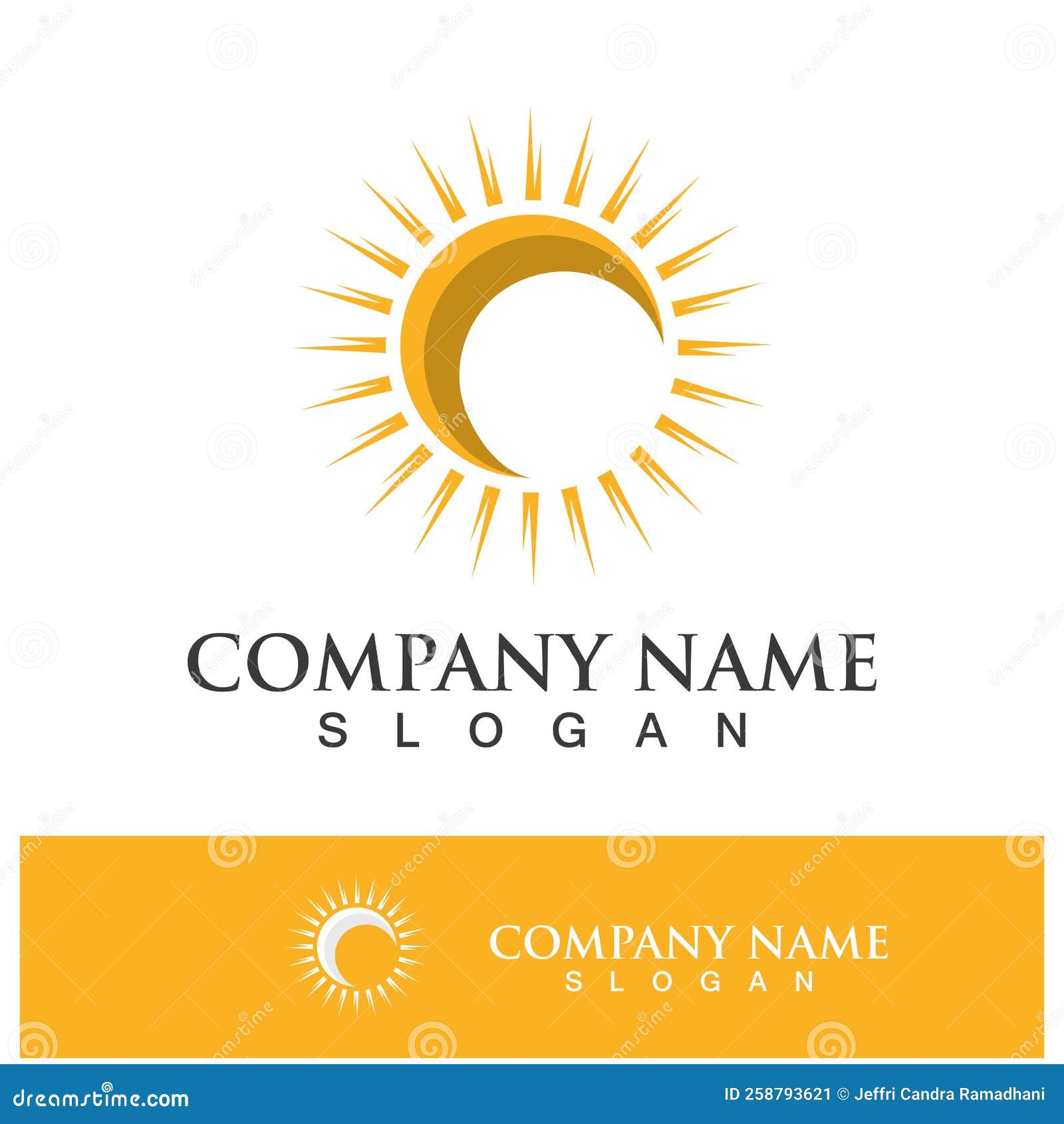 Creative Sun Concept Logo Illustration Stock Vector - Illustration of ...