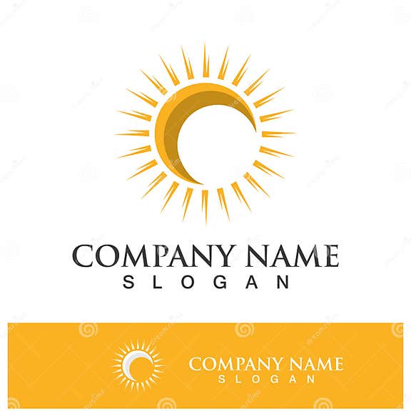Creative Sun Concept Logo Illustration Stock Vector - Illustration of ...