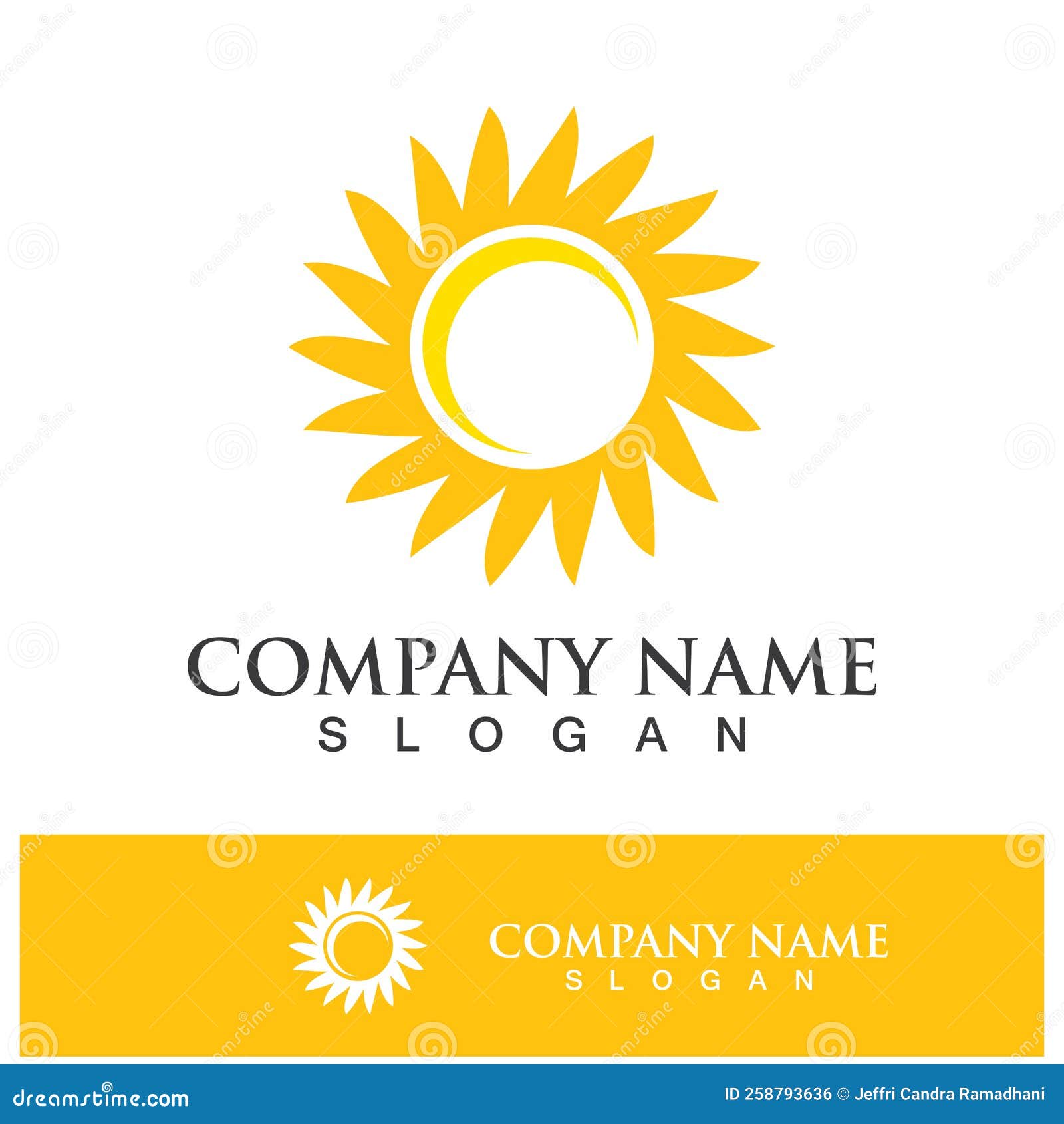 Creative Sun Concept Logo Illustration Stock Vector - Illustration of ...