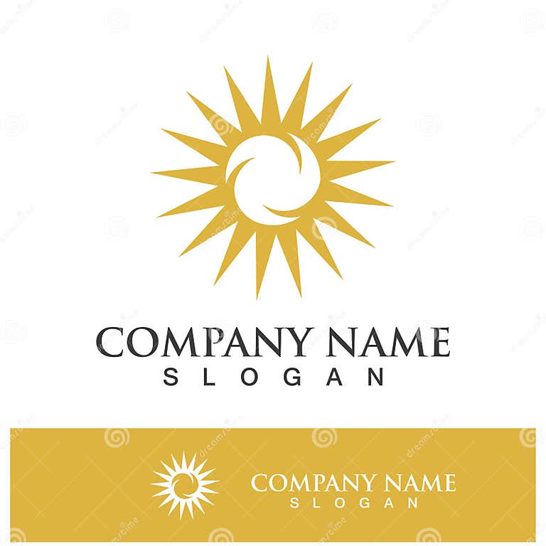 Creative Sun Concept Logo Illustration Stock Vector - Illustration of ...