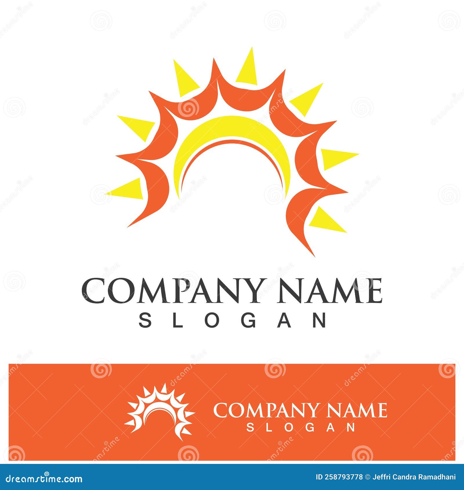 Creative Sun Concept Logo Illustration Stock Vector - Illustration of ...