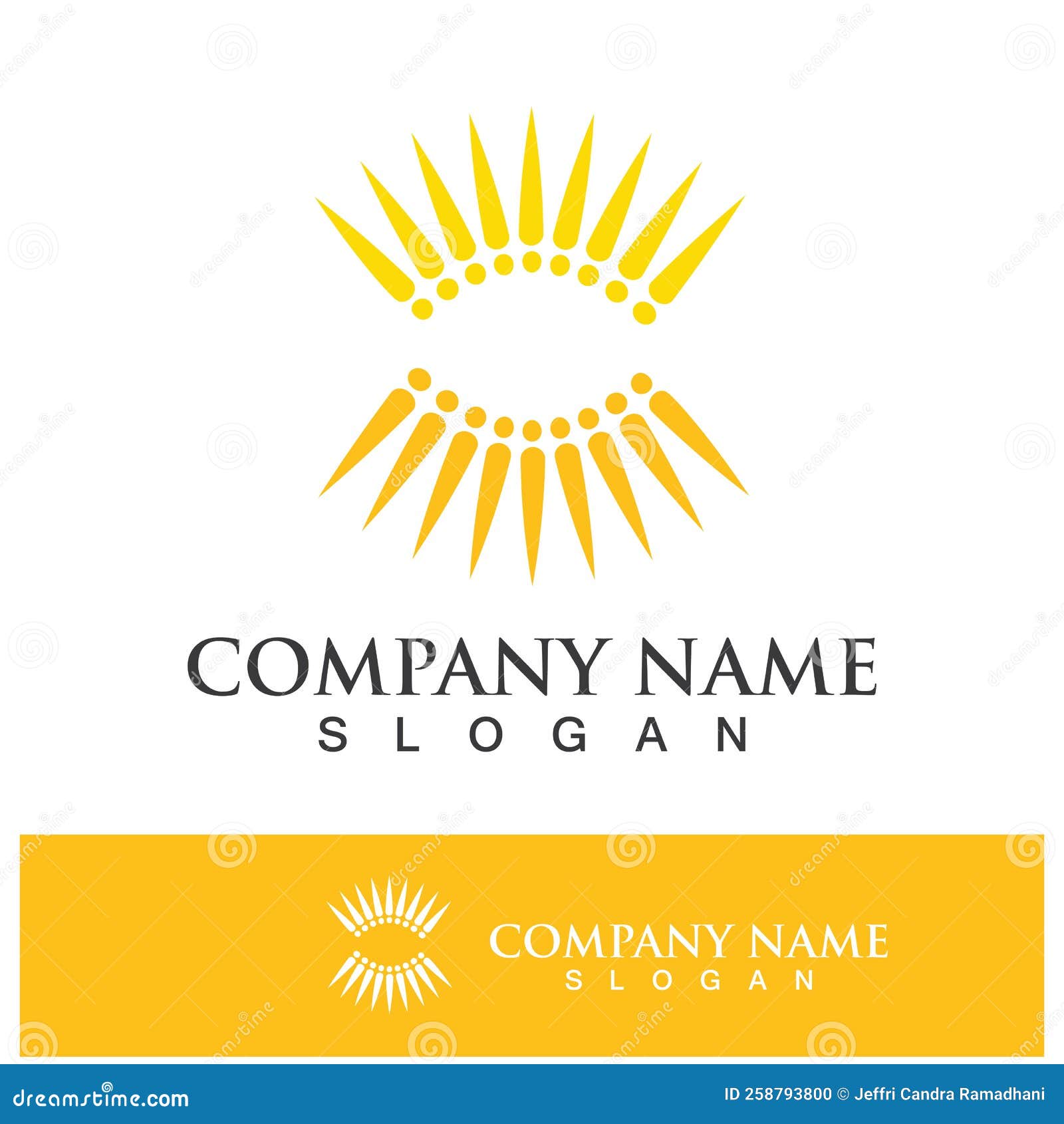 Creative Sun Concept Logo Illustration Stock Vector - Illustration of ...
