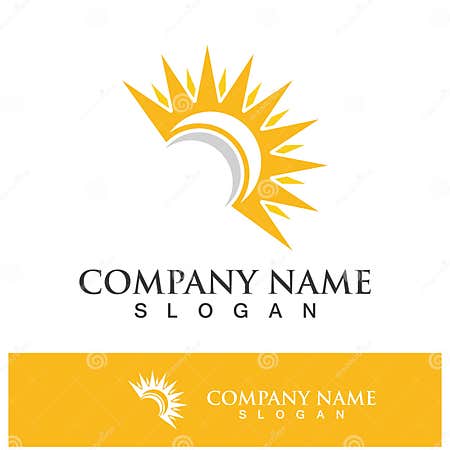 Creative Sun Concept Logo Illustration Stock Vector - Illustration of ...