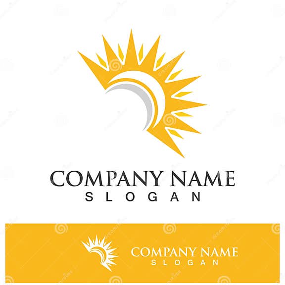 Creative Sun Concept Logo Illustration Stock Vector - Illustration of ...
