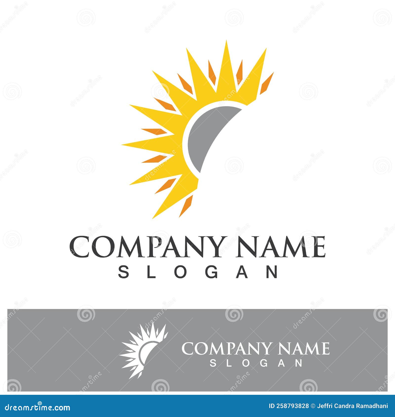 Creative Sun Concept Logo Illustration Stock Vector - Illustration of ...