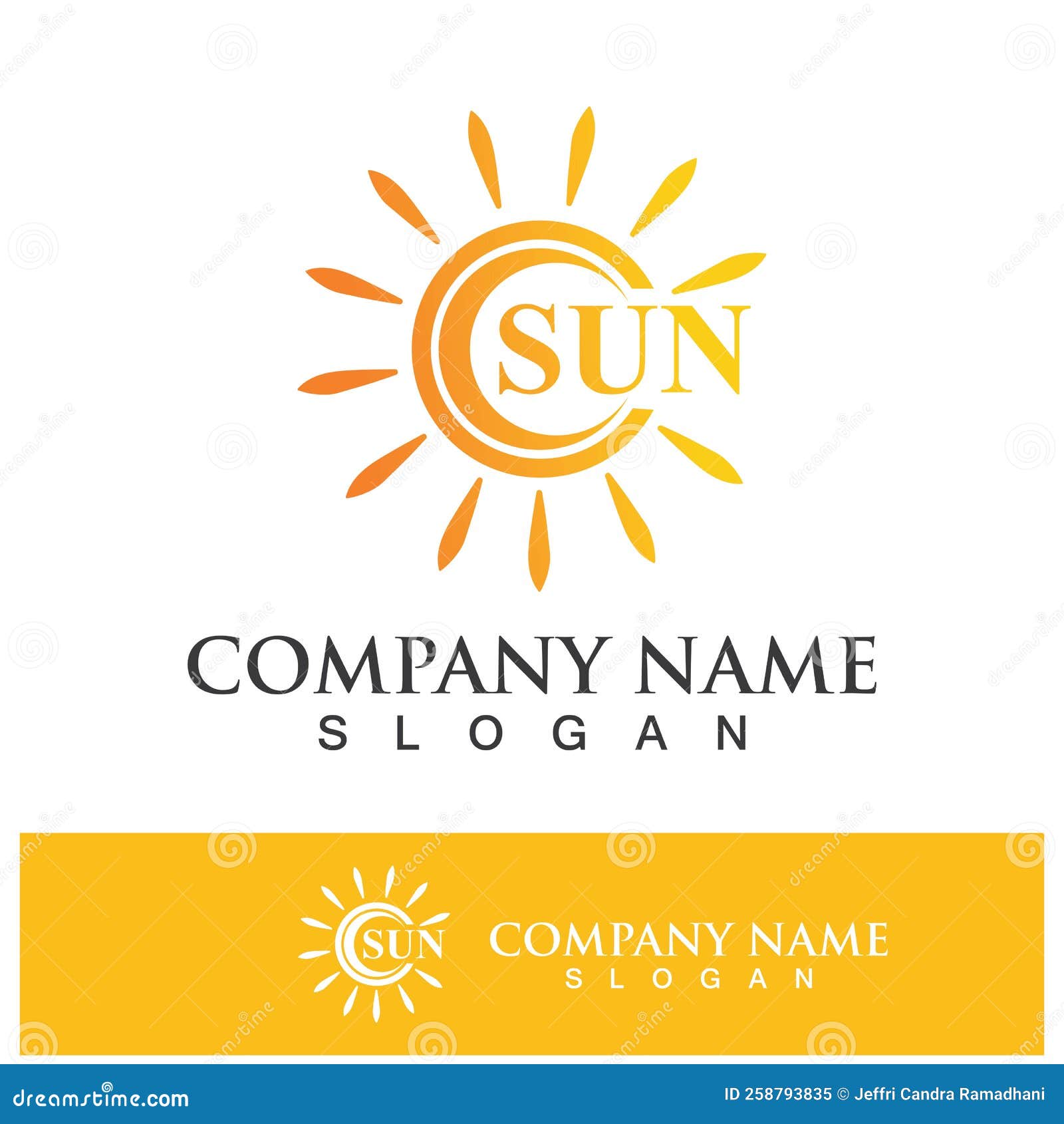 Creative Sun Concept Logo Illustration Stock Vector - Illustration of ...