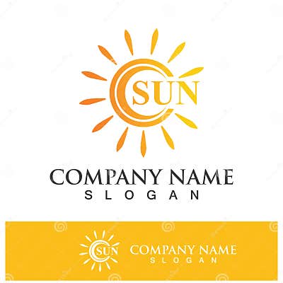 Creative Sun Concept Logo Illustration Stock Vector - Illustration of ...