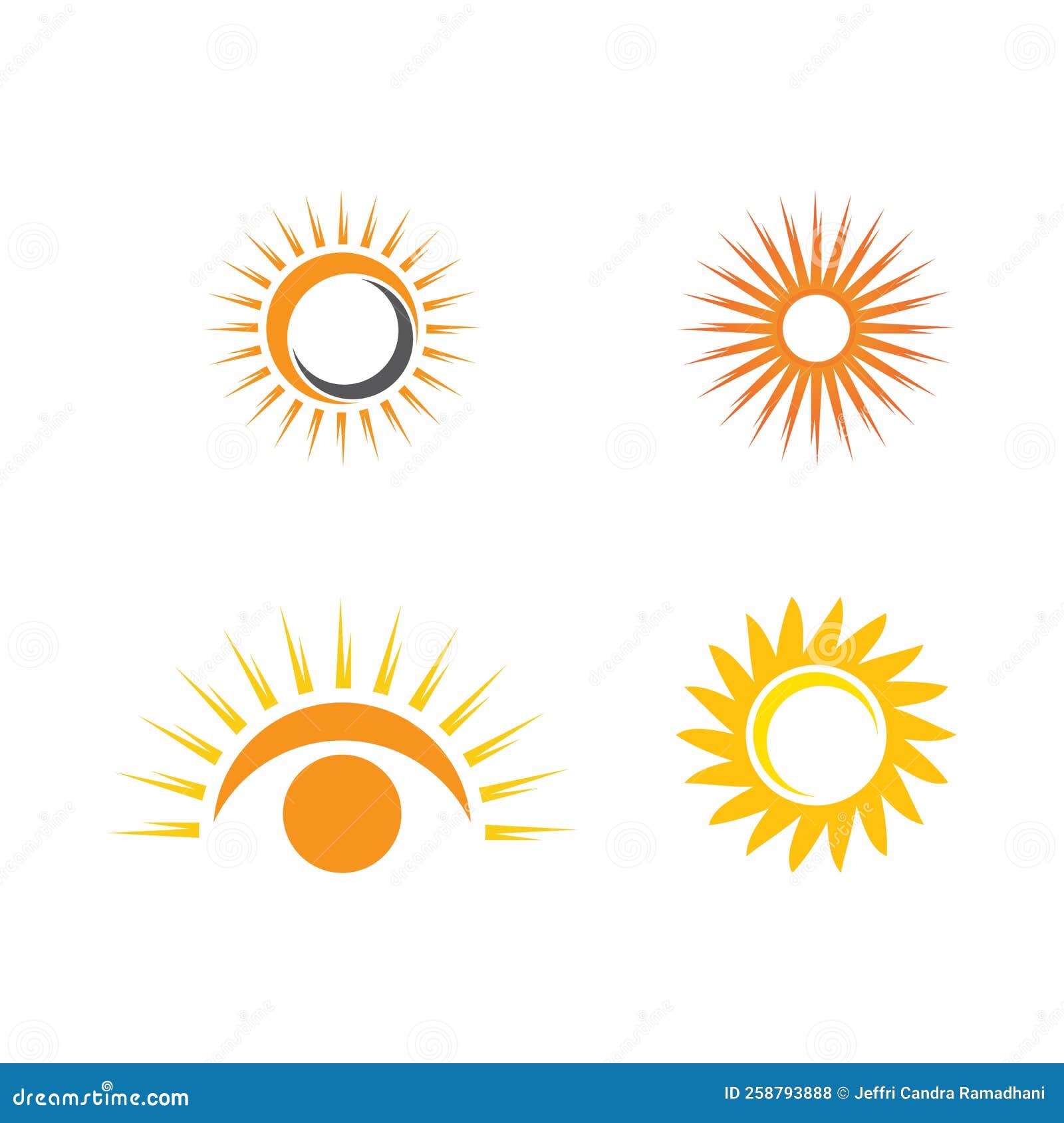 Creative Sun Concept Logo Illustration Stock Vector - Illustration of ...