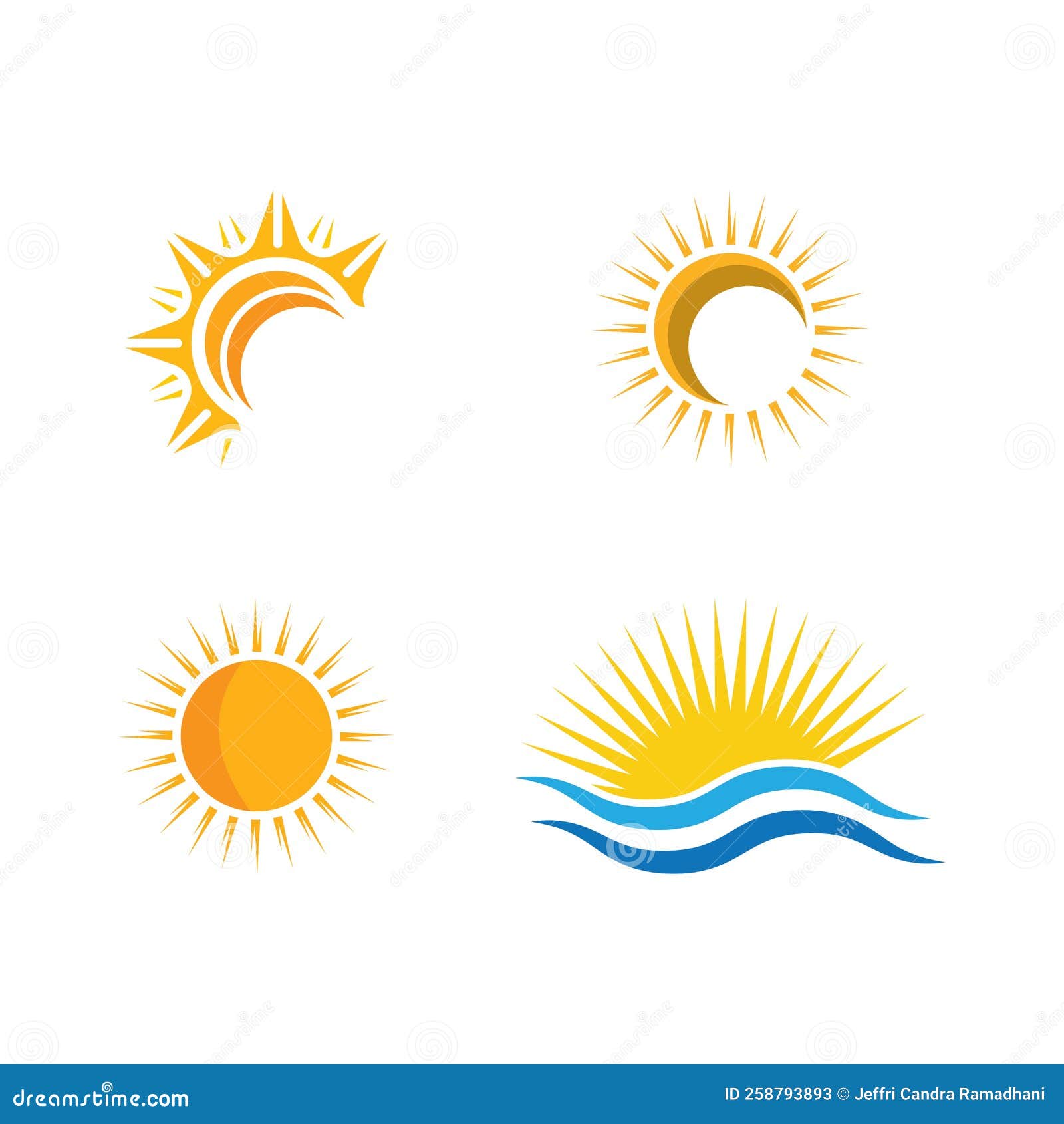 Creative Sun Concept Logo Illustration Stock Vector - Illustration of ...
