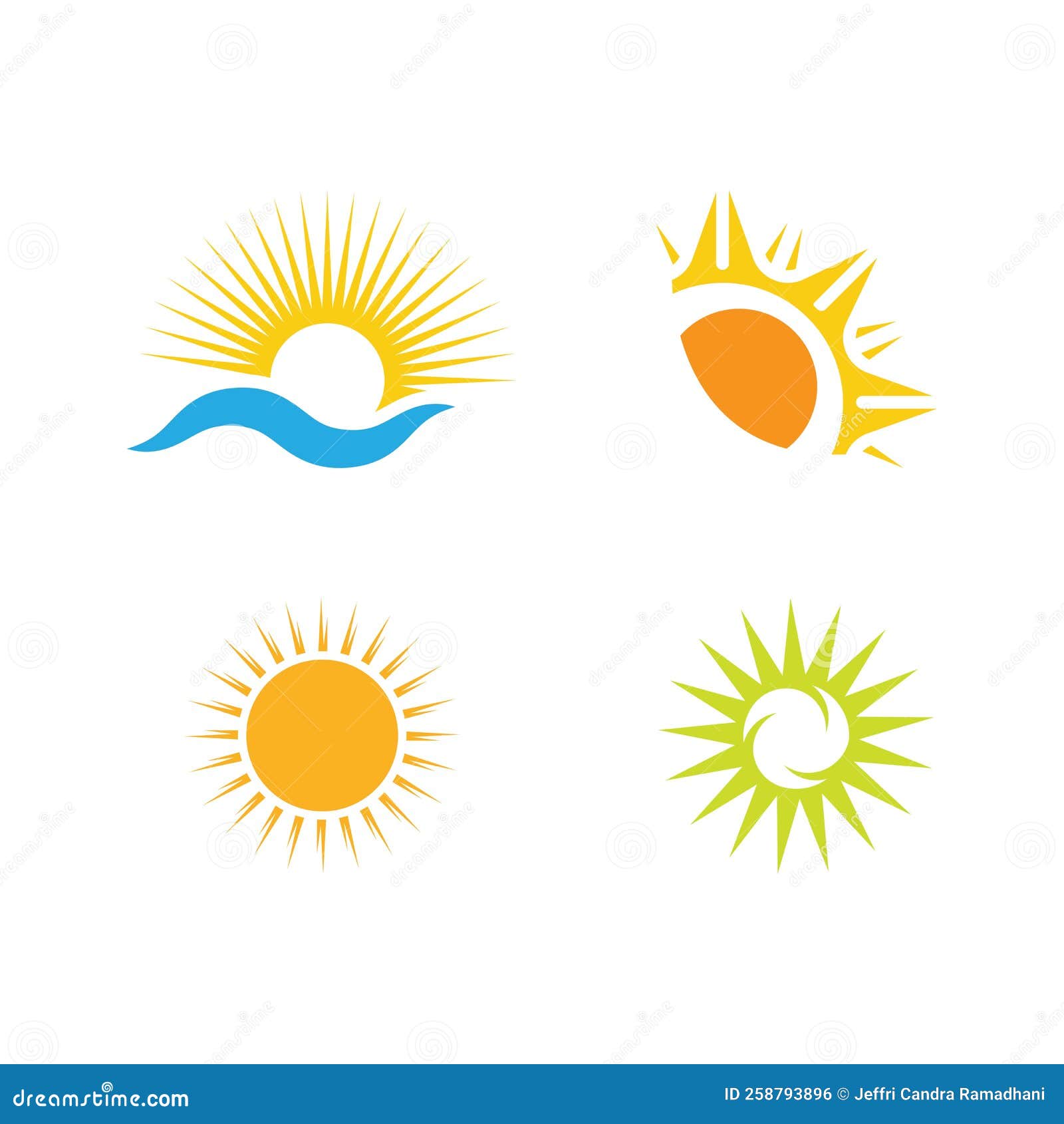 Creative Sun Concept Logo Illustration Stock Vector - Illustration of ...