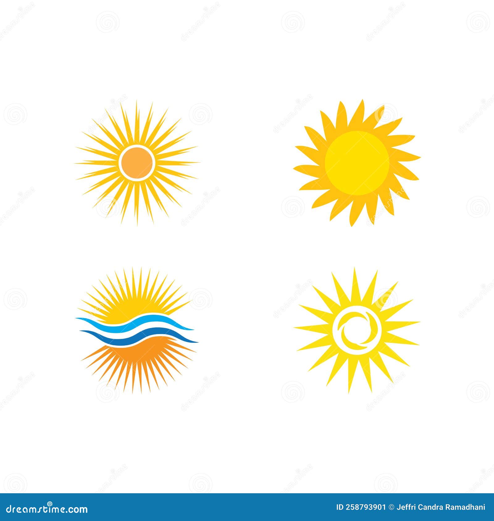 Creative Sun Concept Logo Illustration Stock Vector - Illustration of ...