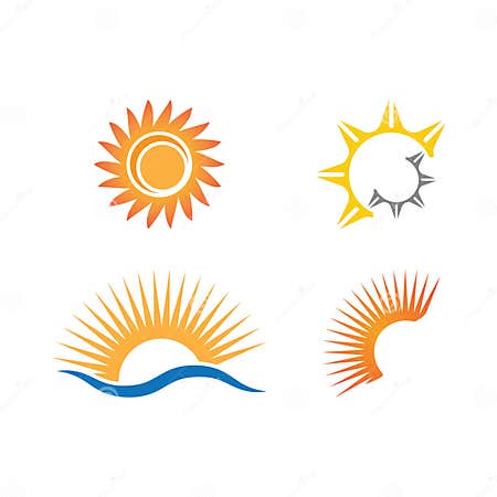 Creative Sun Concept Logo Illustration Stock Vector - Illustration of ...
