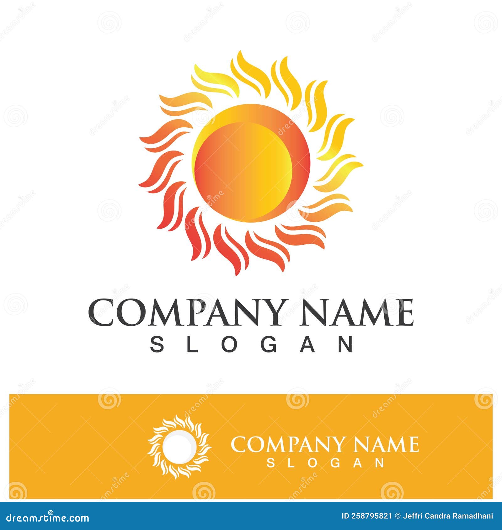 Creative Sun Concept Logo Illustration Stock Vector - Illustration of ...