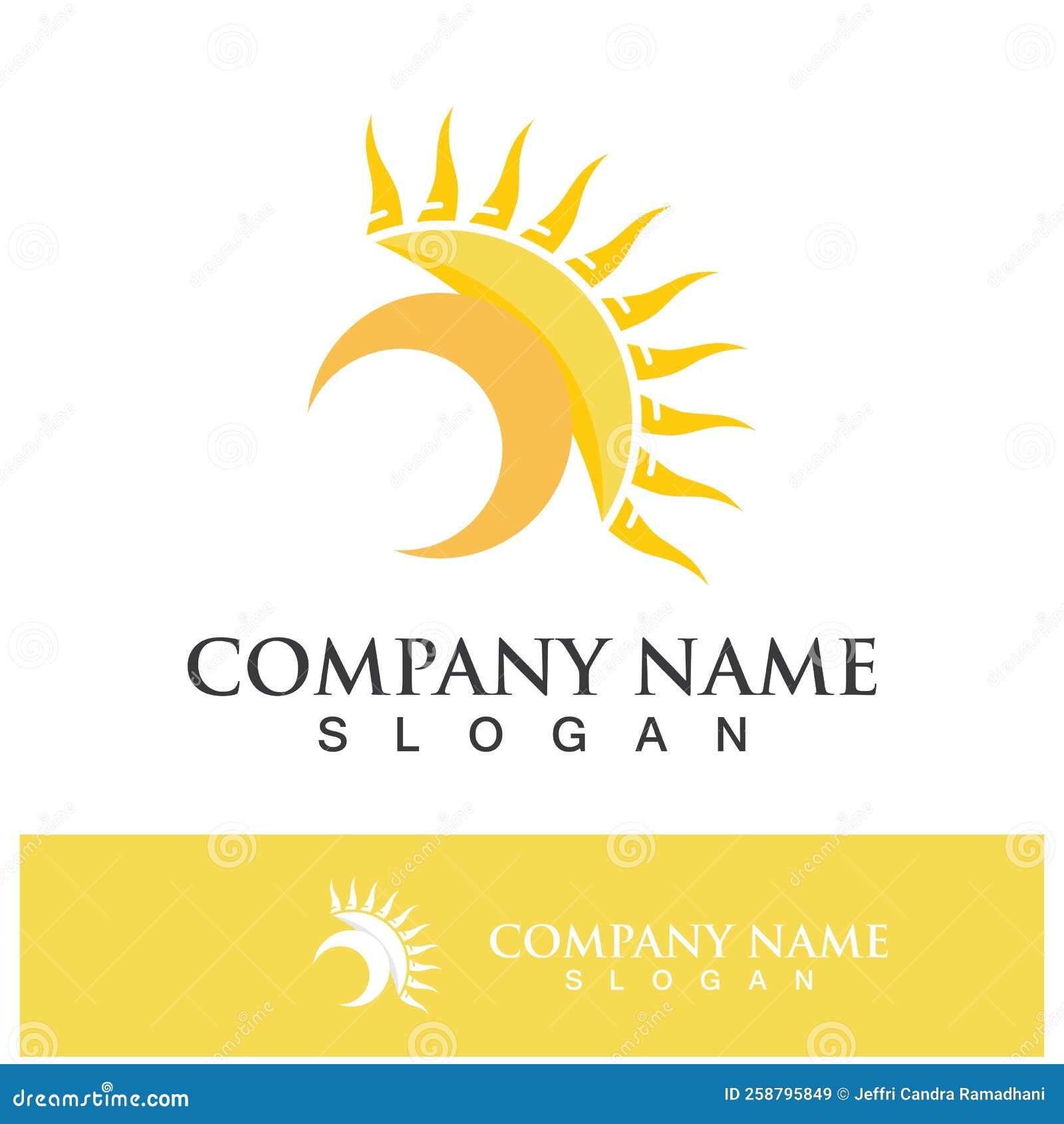 Creative Sun Concept Logo Illustration Stock Vector - Illustration of ...