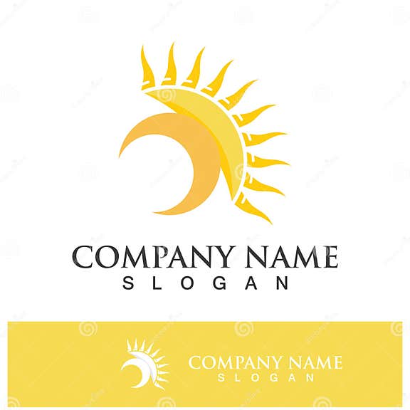 Creative Sun Concept Logo Illustration Stock Vector - Illustration of ...