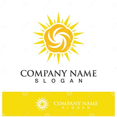 Creative Sun Concept Logo Illustration Stock Vector - Illustration of ...