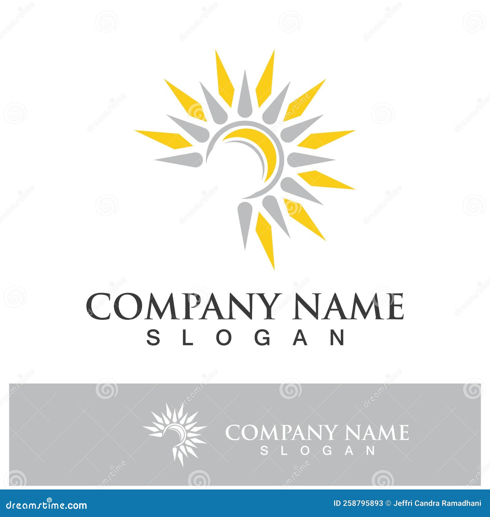 Creative Sun Concept Logo Illustration Stock Vector - Illustration of ...