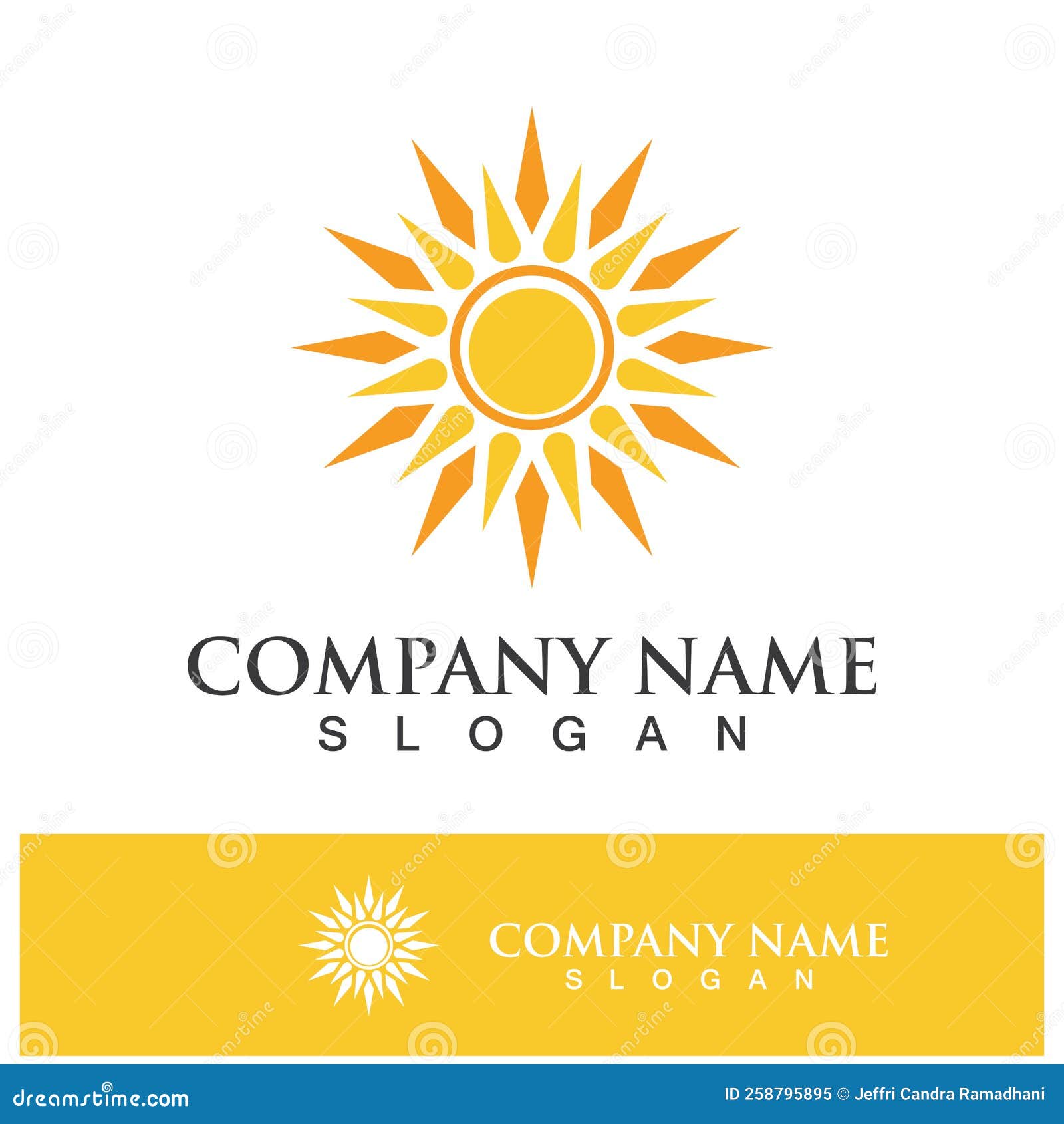 Creative Sun Concept Logo Illustration Stock Vector - Illustration of ...