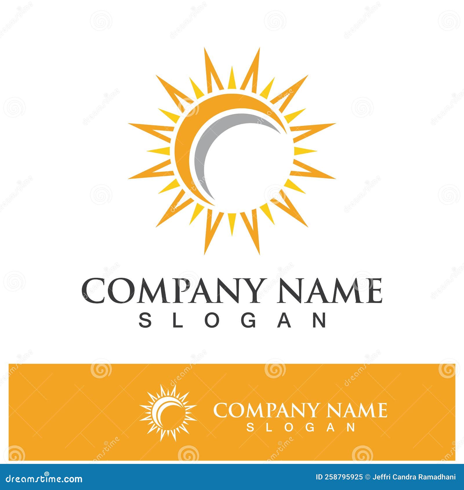 Creative Sun Concept Logo Illustration Stock Vector - Illustration of ...