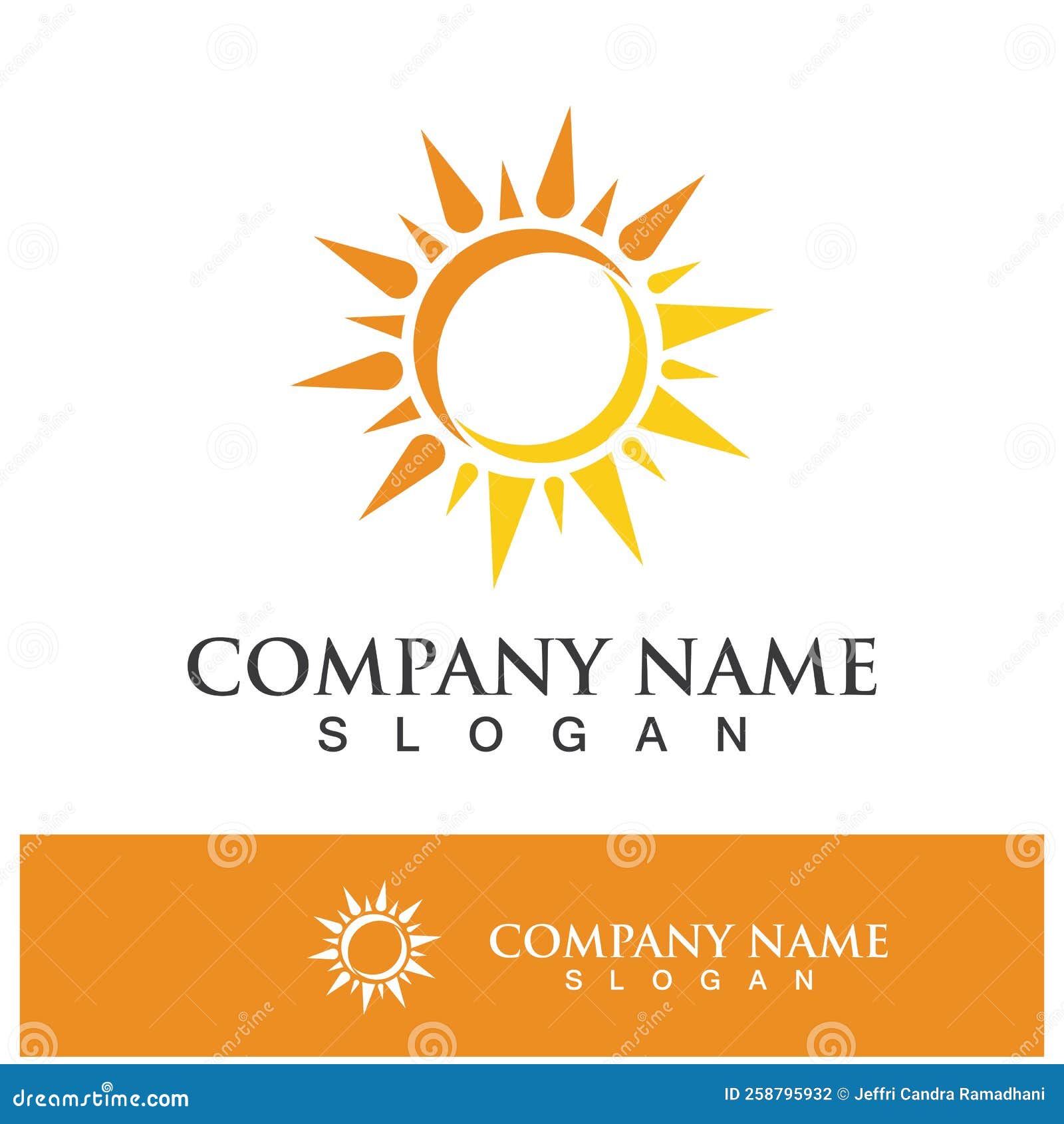 Creative Sun Concept Logo Illustration Stock Vector - Illustration of ...