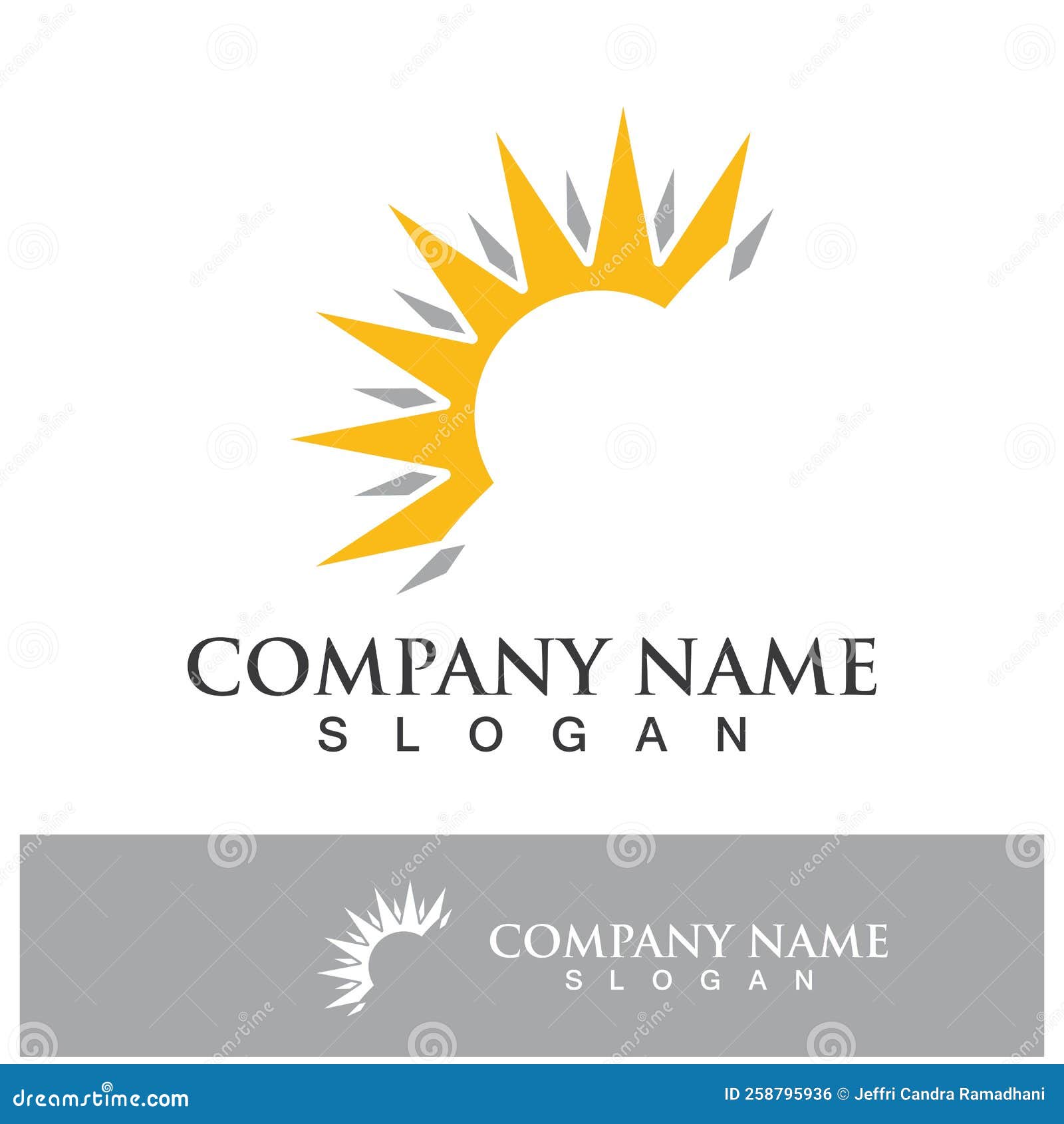 Creative Sun Concept Logo Illustration Stock Vector - Illustration of ...