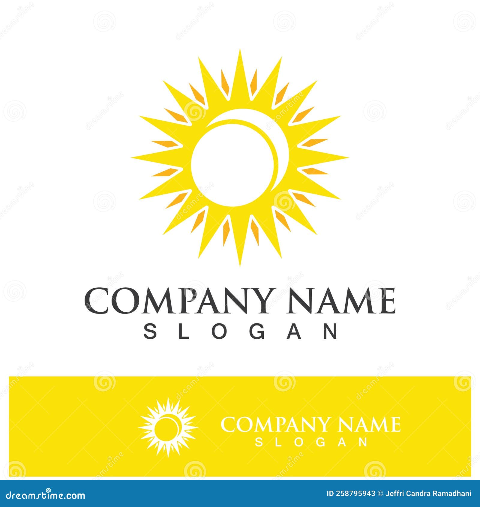 Creative Sun Concept Logo Illustration Stock Vector - Illustration of ...