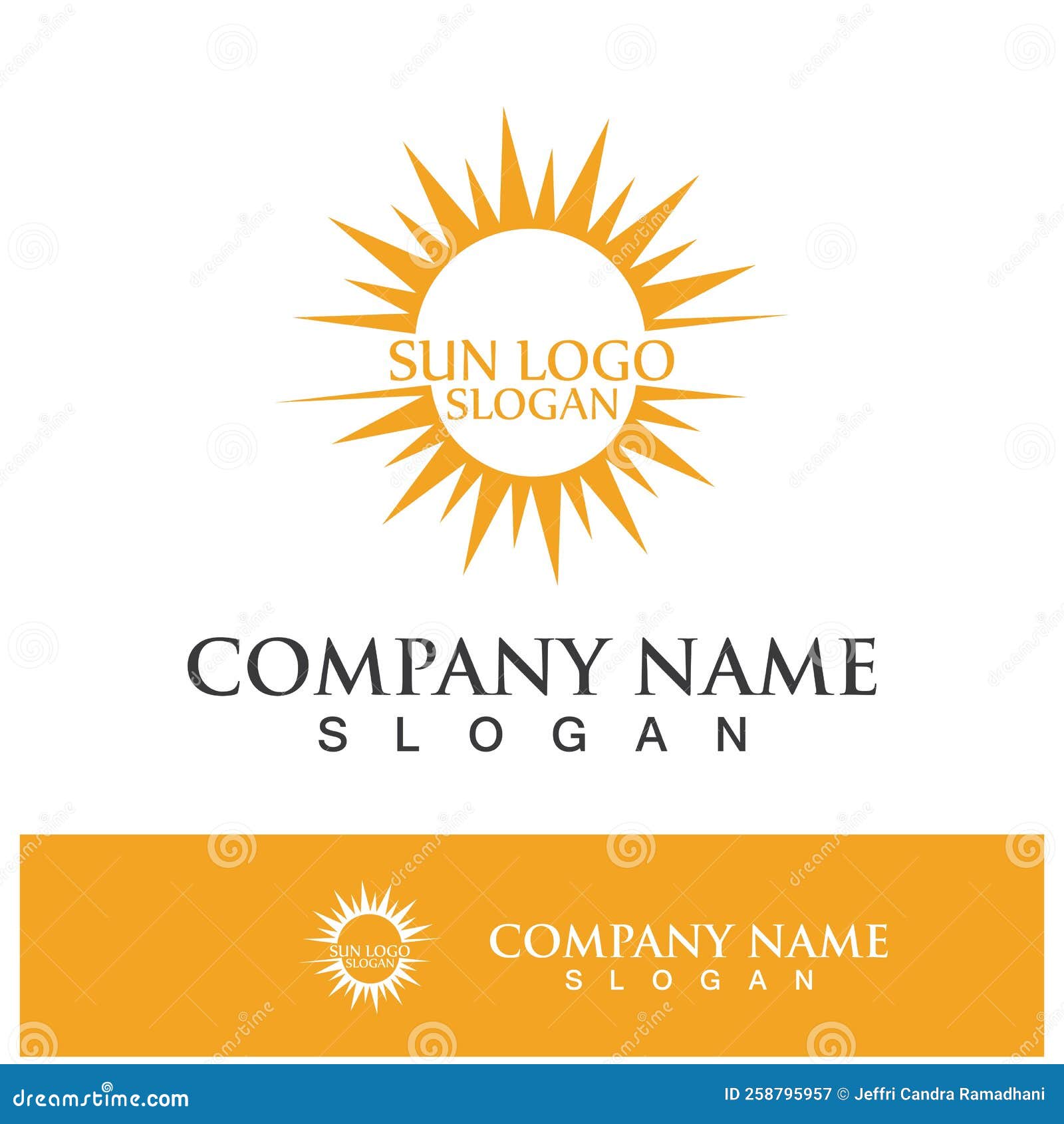 Creative Sun Concept Logo Illustration Stock Vector - Illustration of ...